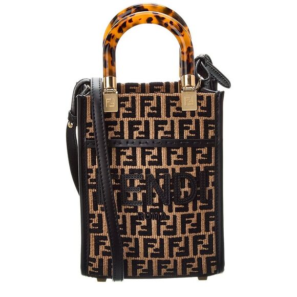 Fendi | Bags | Fendi Sunshine Mini Raffia Leather Tote | Poshmark